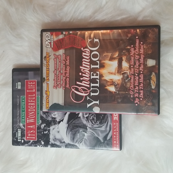 Media | Christmas Yule Log And Its A Wonderful Life Christmas Dvds ...